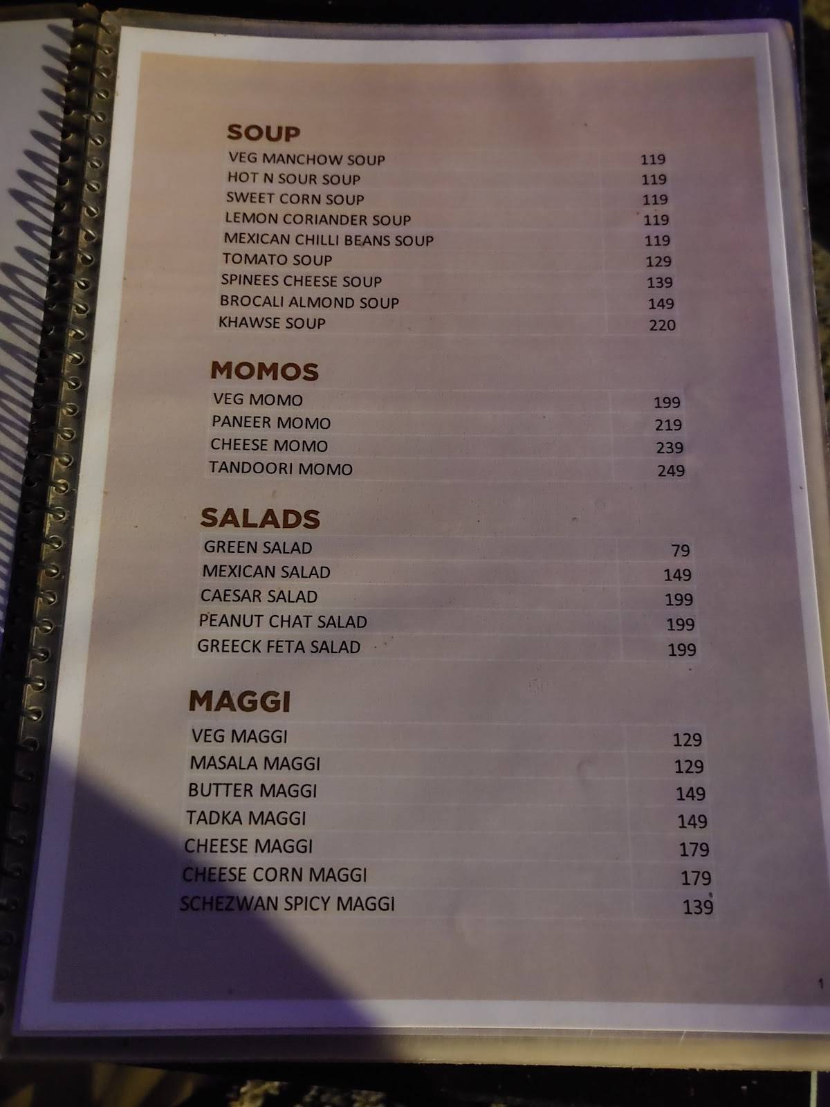 Menu at Hello Heaven Cafe, Ahmedabad