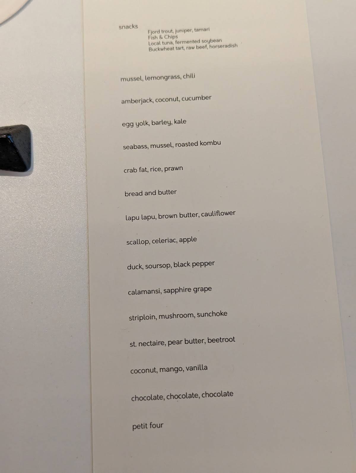 Menu at Helm by Josh Boutwood restaurant, Taguig