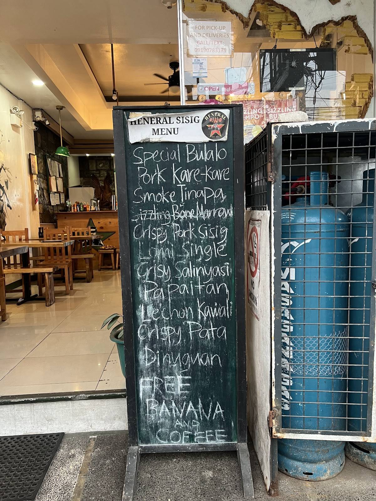 Menu at Heneral Sisig Tagaytay (Main) restaurant, Tagaytay