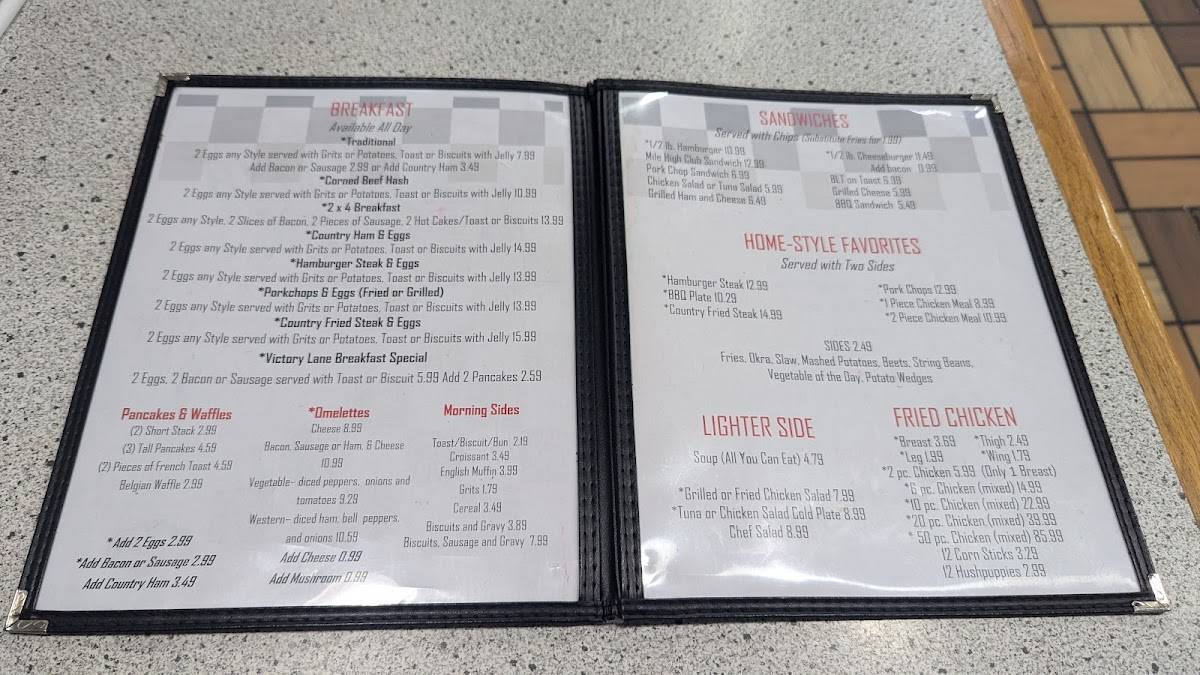 Menu at Hermie and Elliott Sadler Restaurant, Emporia