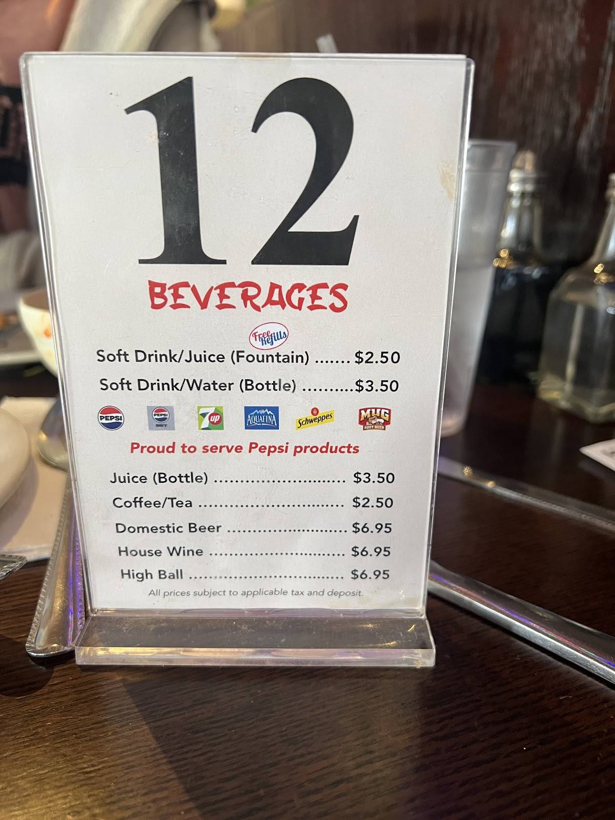 Menu at Hey Yang Yang Restaurant, St. John's