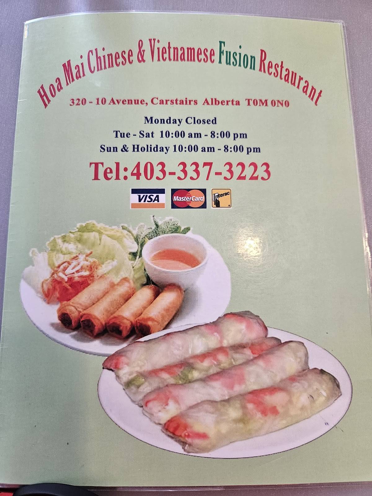 Menu at Hoa Mai Restaurant, Carstairs