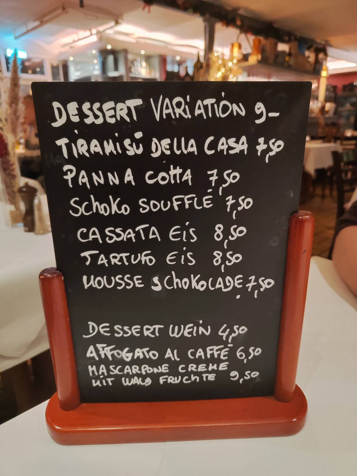 Speisekarte von Trattoria italia restaurant, Holm