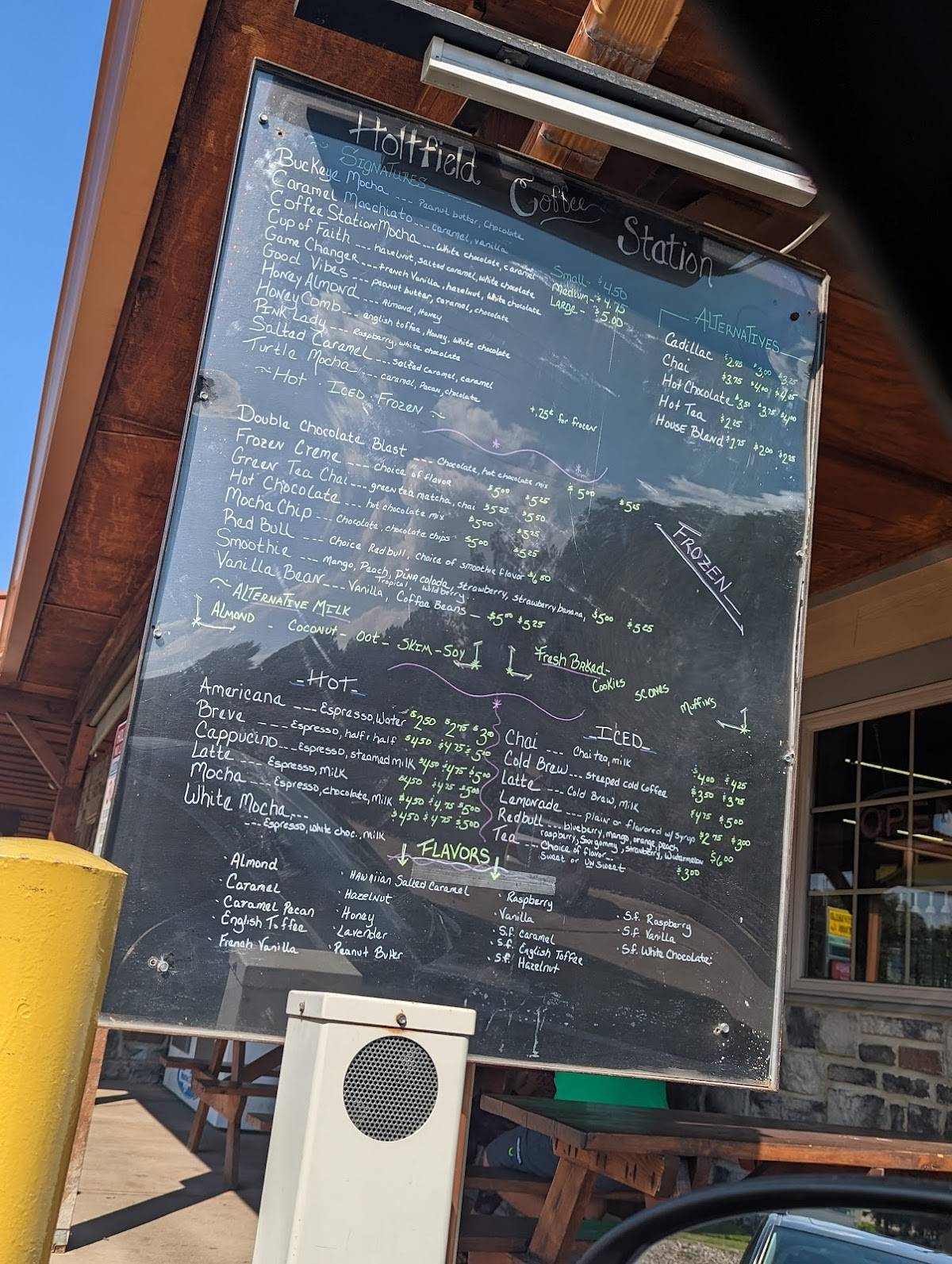Menu at Holtfield Station pizzeria, Hillsboro
