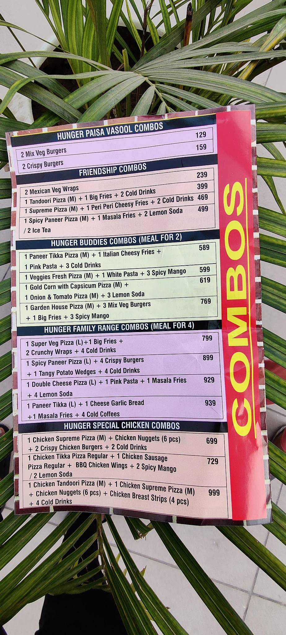 Menu at Hunger Hackers, Greater Noida West, Greater Noida