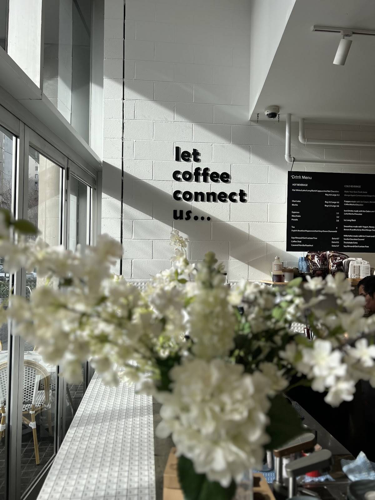 Menu at Hungry Baker cafe, Parramatta