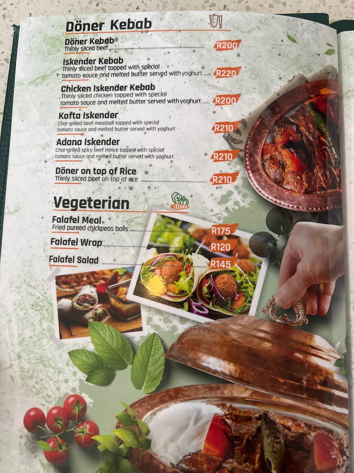 Menu at ISTANBUL KEBAB Sunninghill restaurant, Midrand, Village ...
