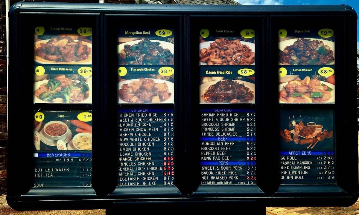 Menu at Imperial Garden Express IV restaurant, Salina
