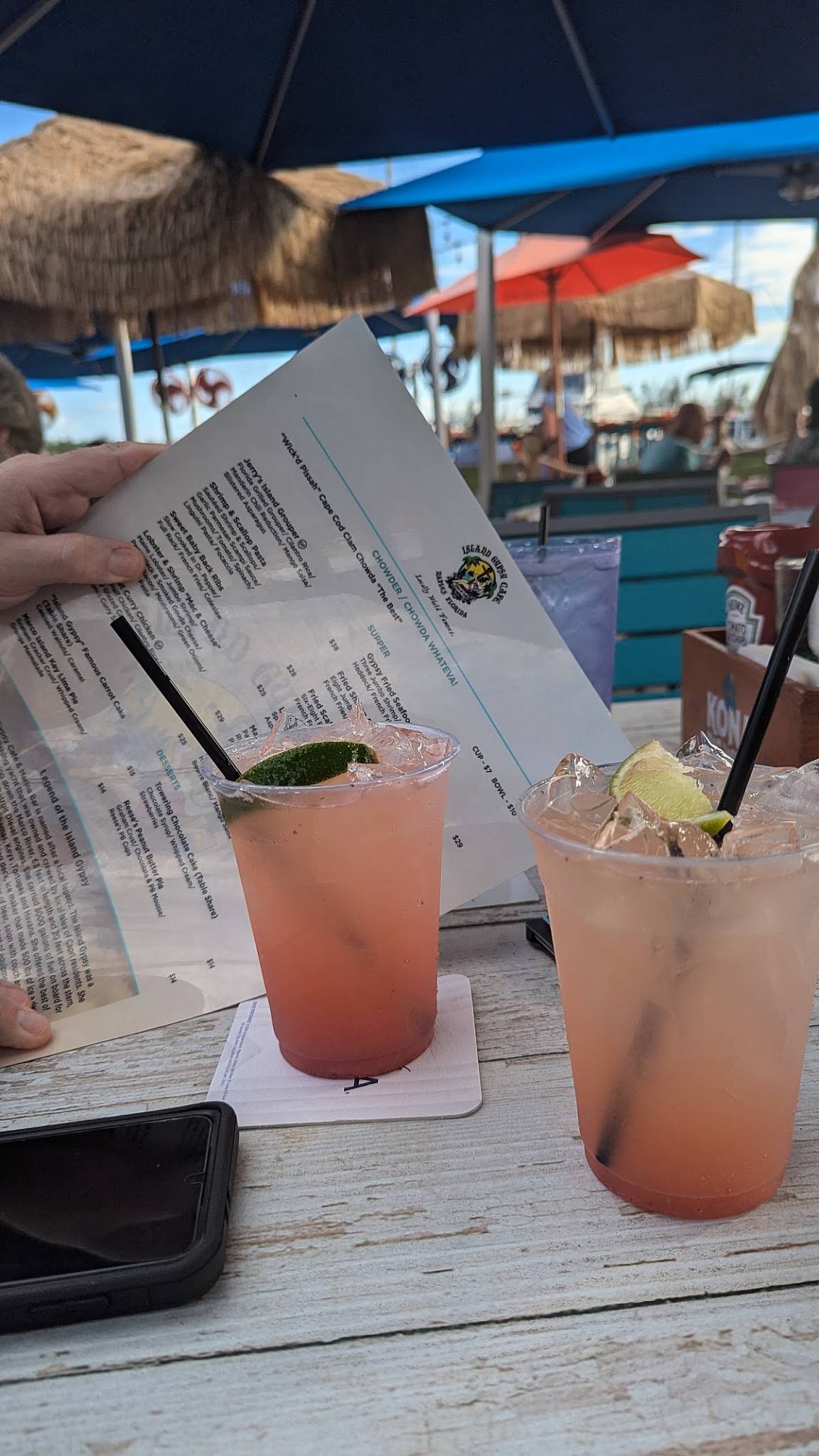 Menu at Island Gypsy Cafe & Marina Bar, Marco Island, 292 Capri Blvd