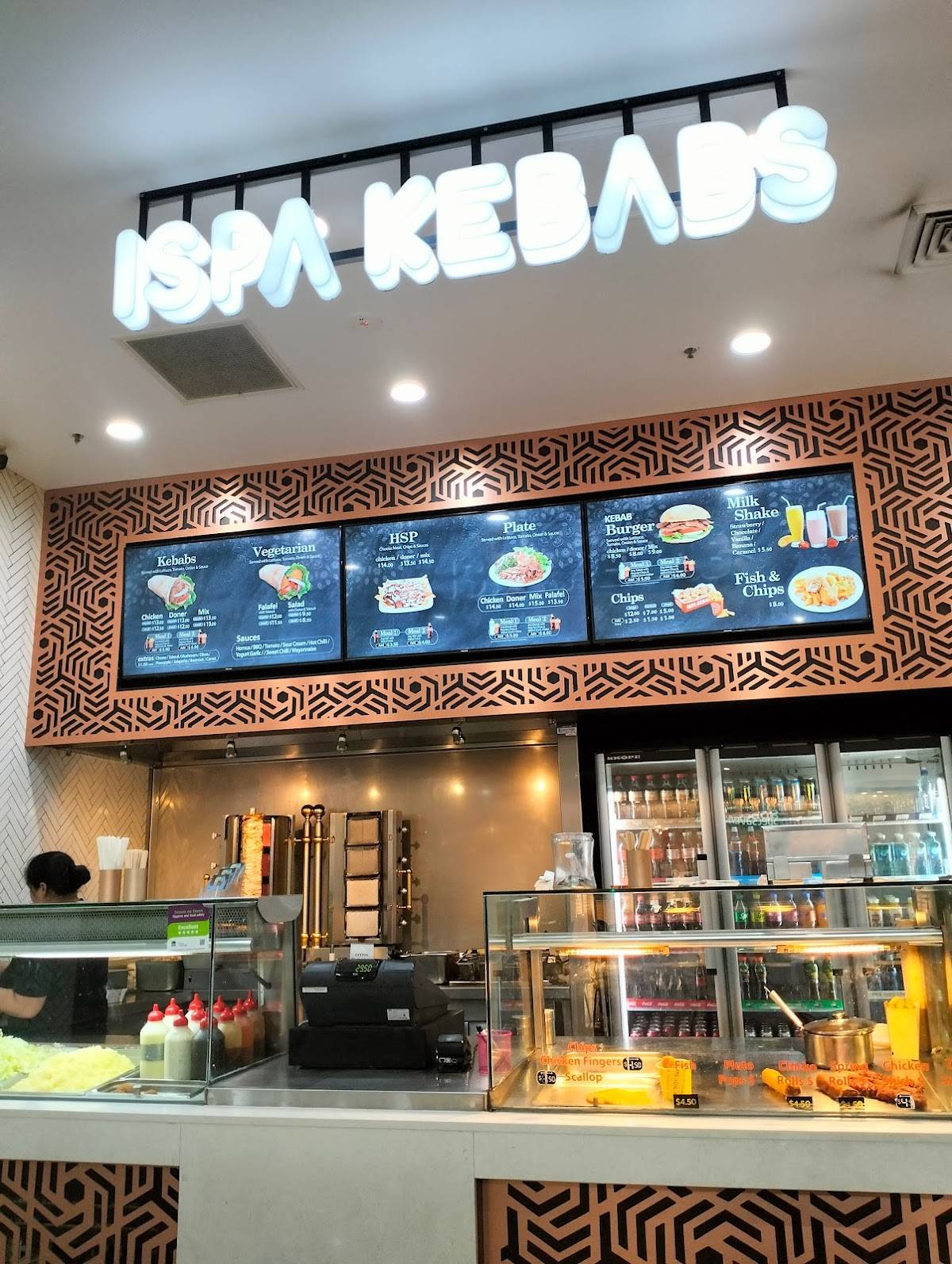 Menu at Ispa Kebab fast food, Bathurst, 37 William St