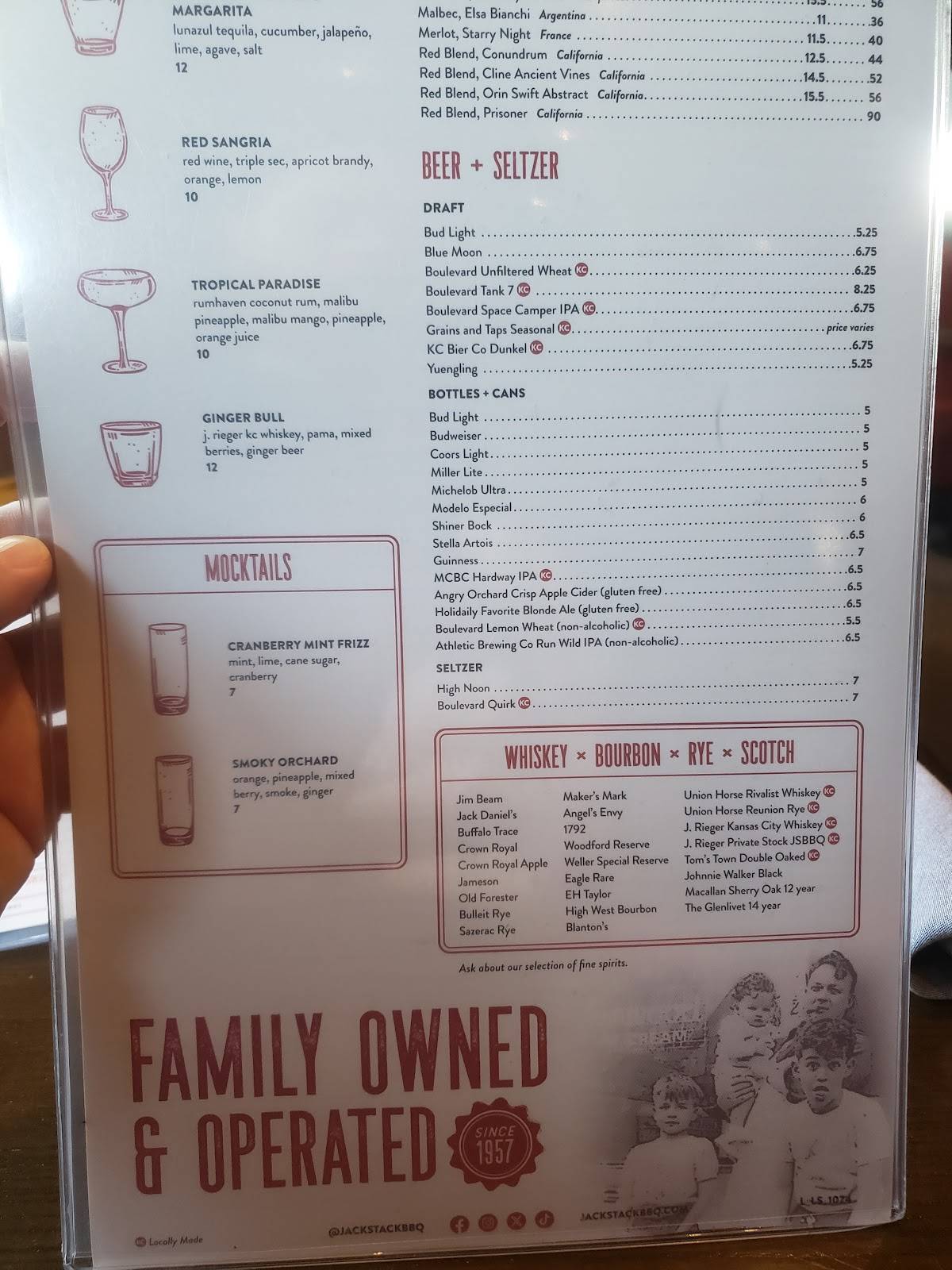 Menu at Jack Stack Barbecue - Lee's Summit, Lee's Summit