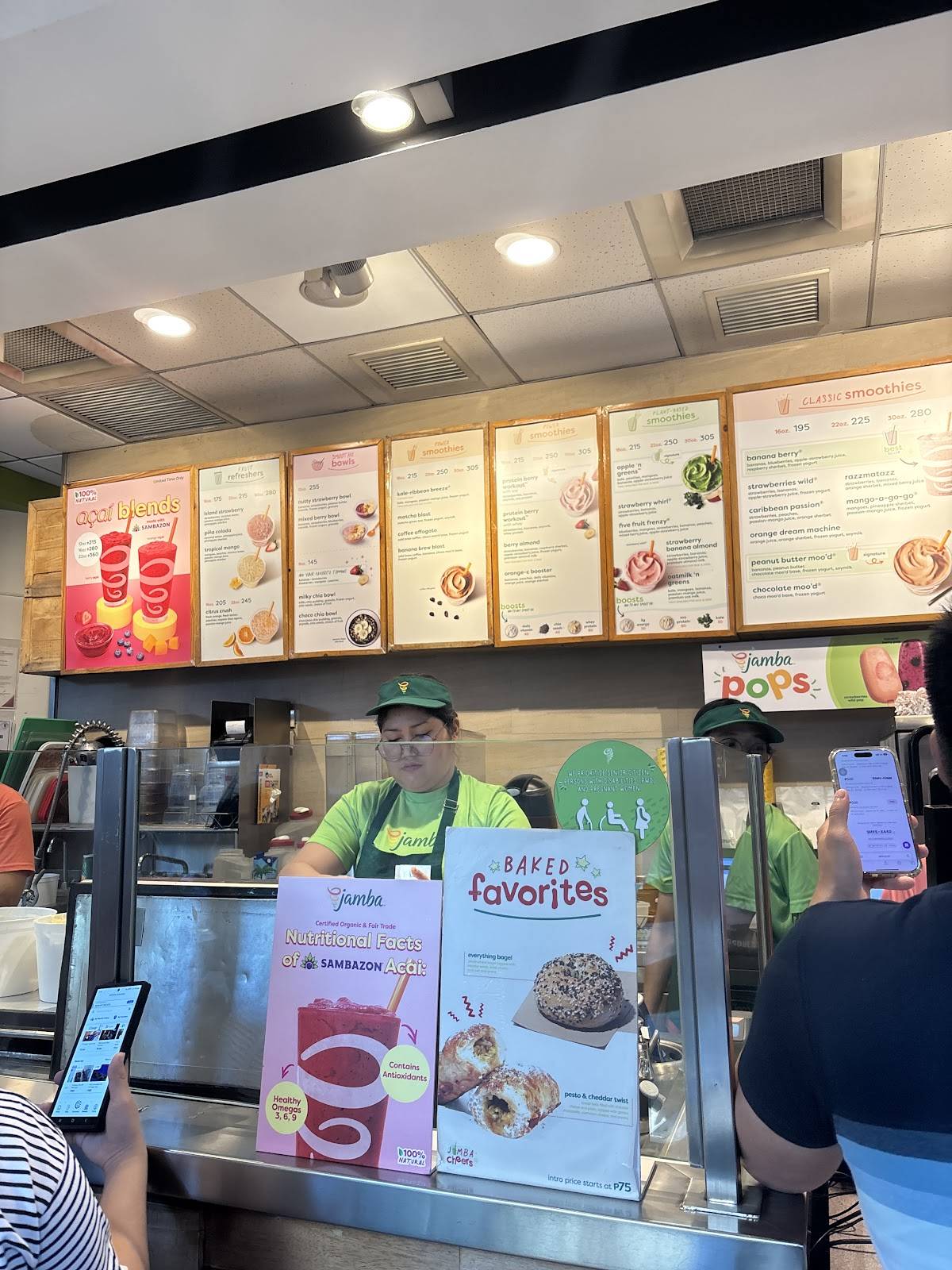 Menu at Jamba Juice pub & bar, Quezon City, Eastwood Mall