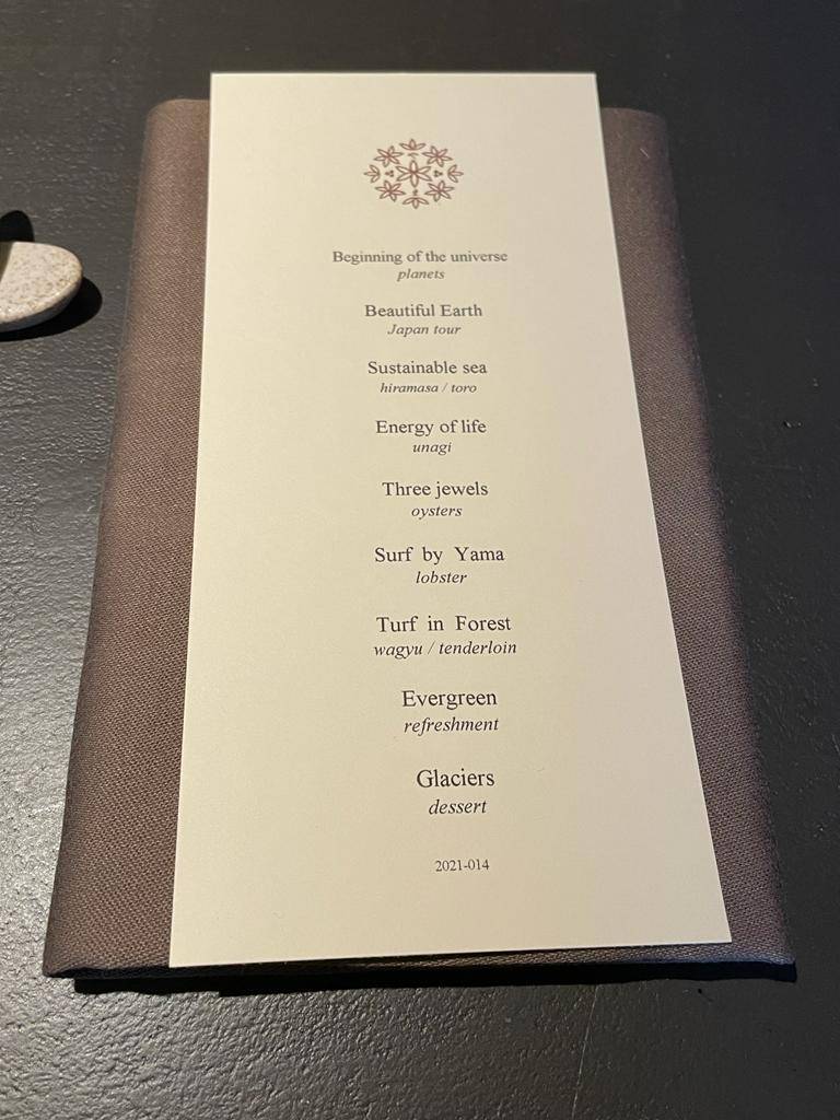 Menu at Japanese Cuisine Yama, Rotterdam