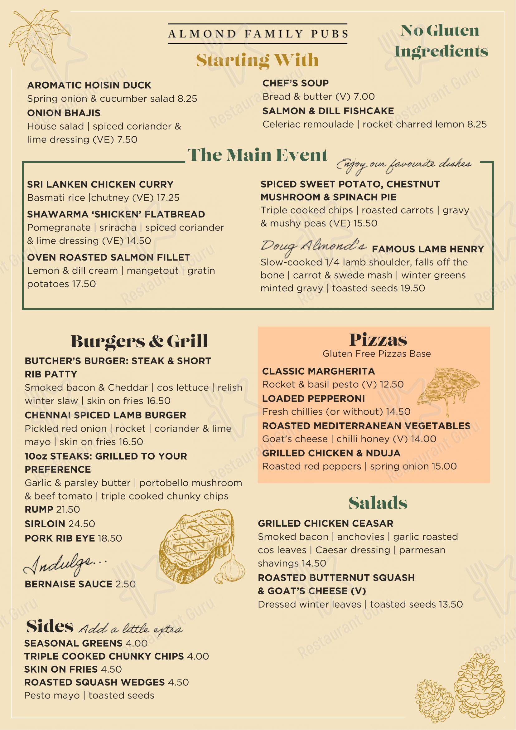 Menu at Jolly Sailor pub & bar, Stockport, 218 Bramhall Ln