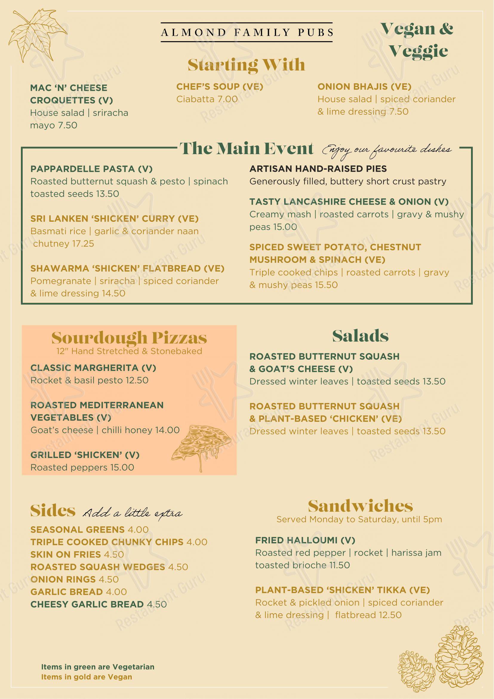 Menu at Jolly Sailor pub & bar, Stockport, 218 Bramhall Ln