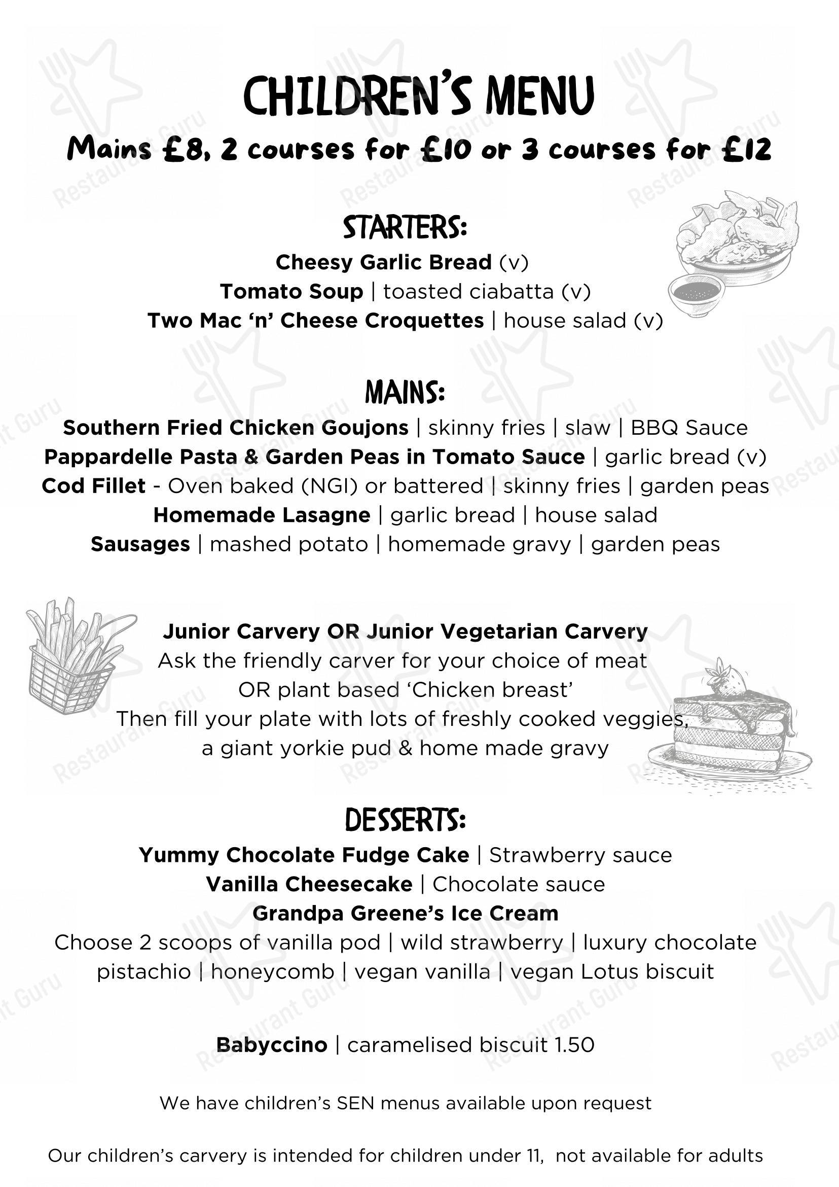 Menu at Jolly Sailor pub & bar, Stockport, 218 Bramhall Ln