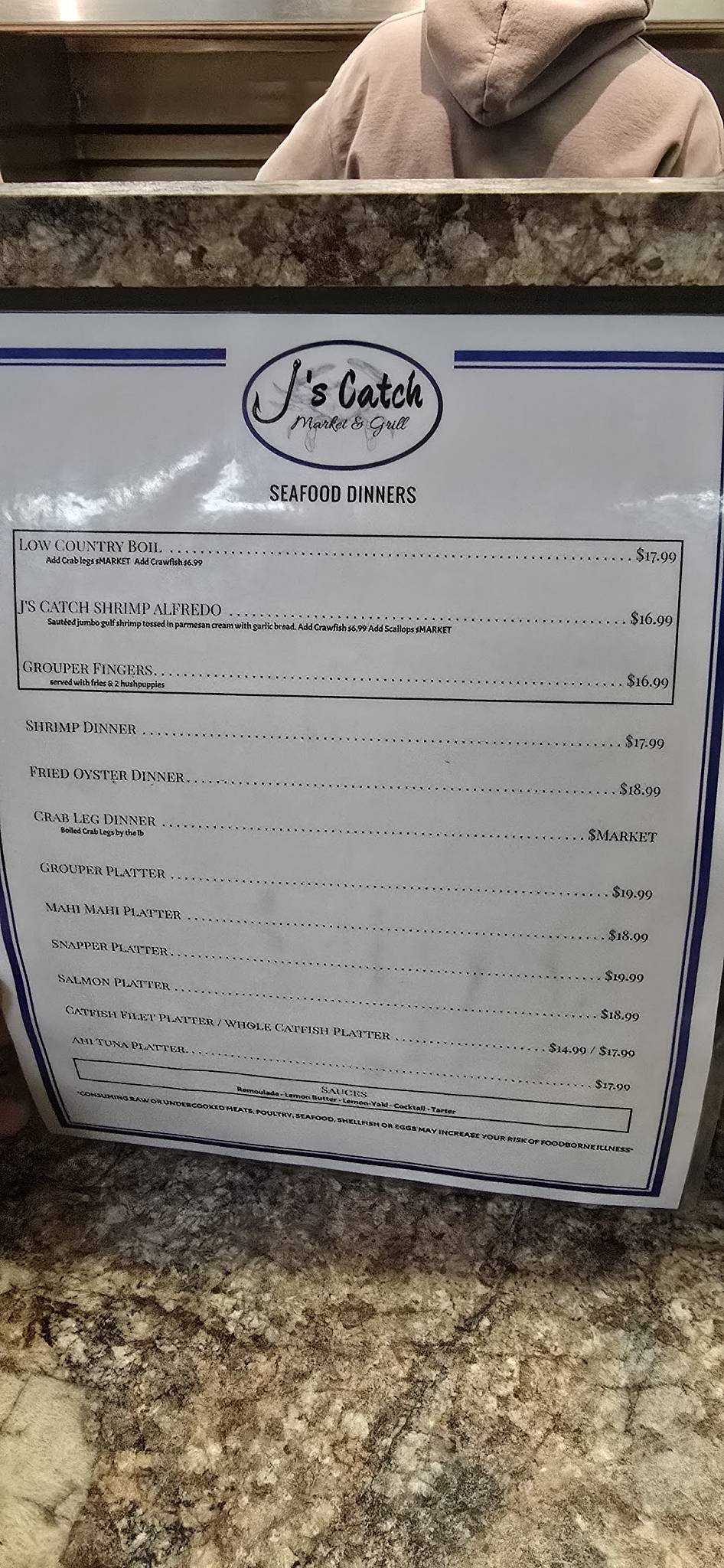 Menu at Js Catch Market & Grill restaurant, Phenix City