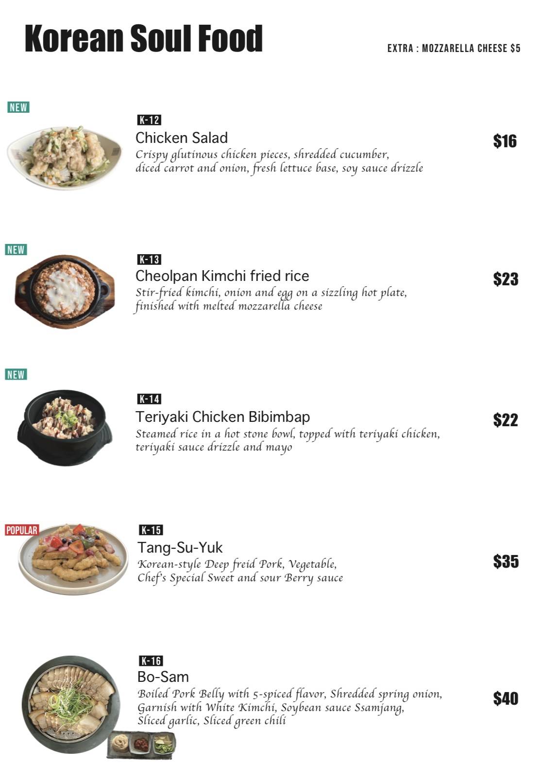 Menu at K Time BBQ Restaurant, Morayfield
