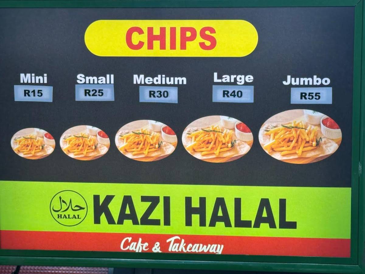 Menu at KAZI HALAL CAFE AND TAKEAWAY, Hazyview