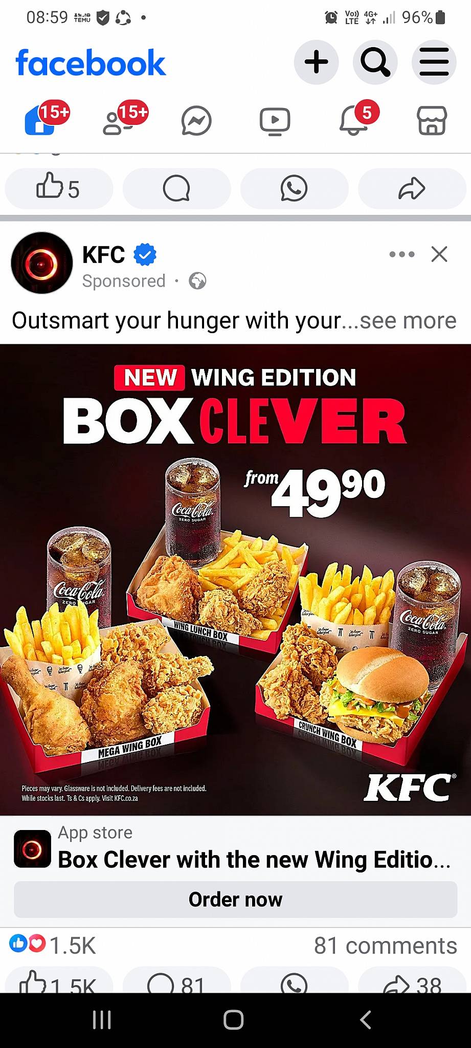 Menu at KFC Marble Hall restaurant, Marblehall
