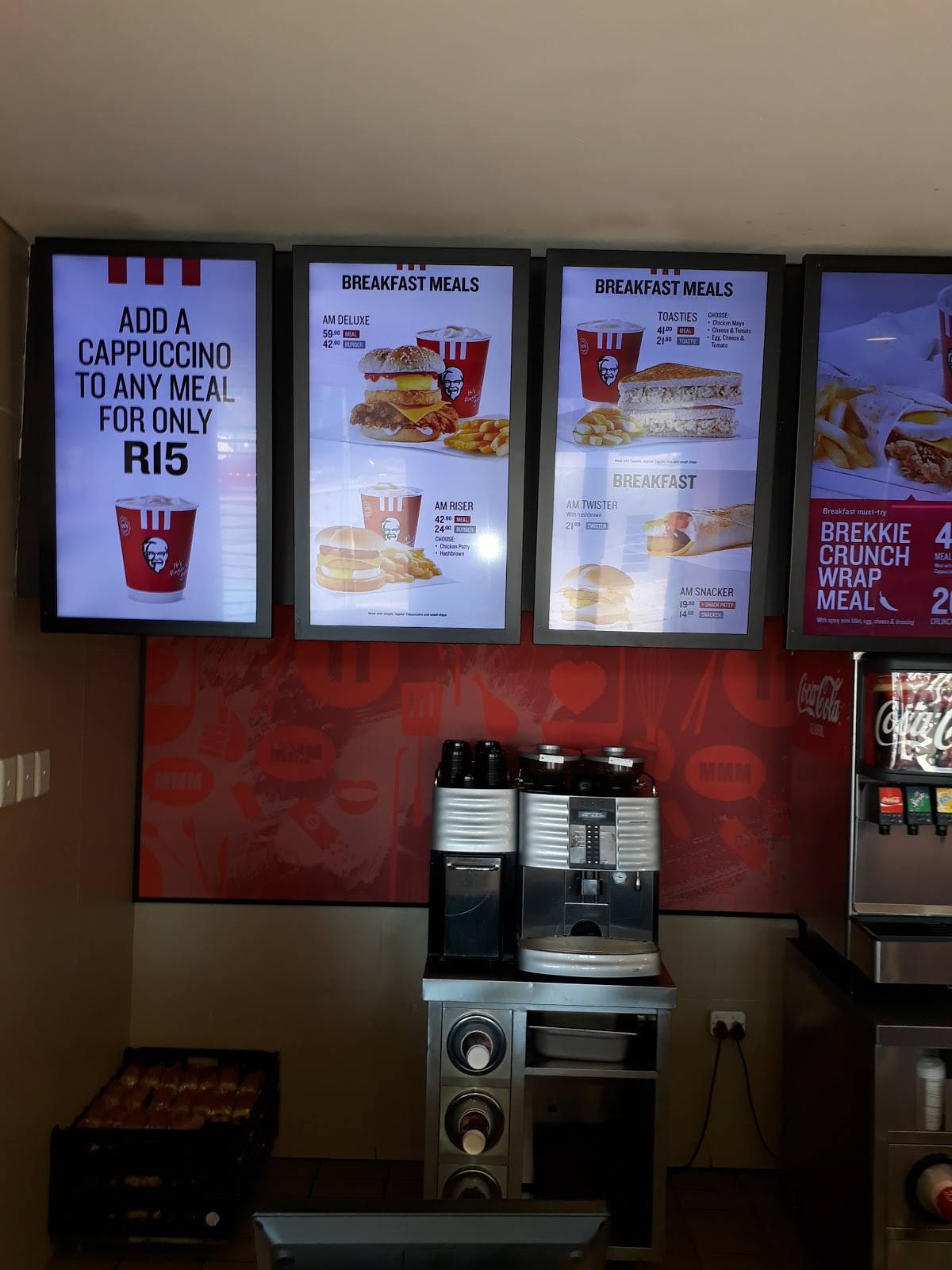 Menu at KFC Uitenhage 1 restaurant, Uitenhage, 23 Caledon St