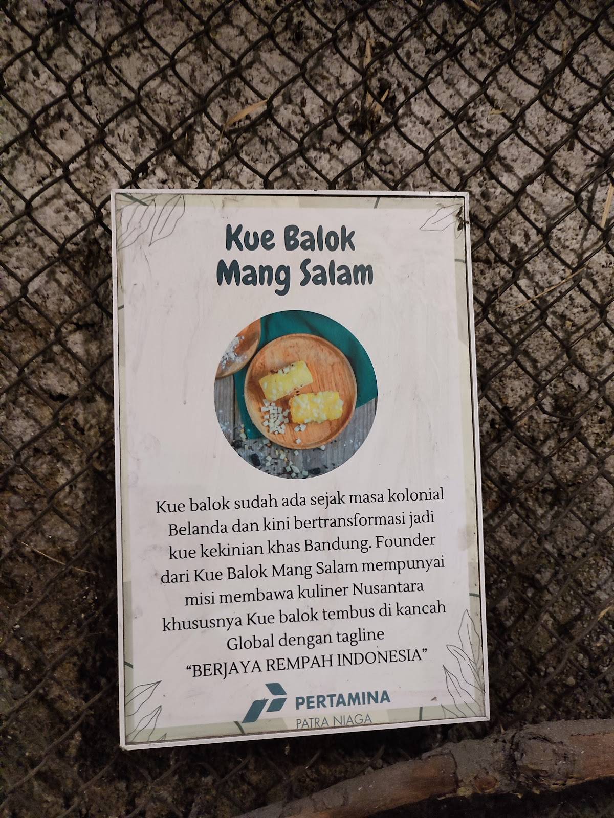 Carta de KUE BALOK MANG SALAM, Bandung