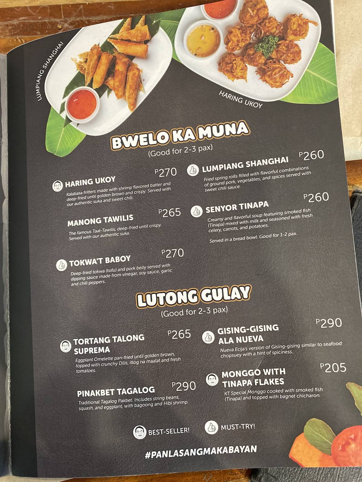 Menu at Ka Tunying’s Visayas Ave, QC cafe, Quezon City, 88 Visayas Ave