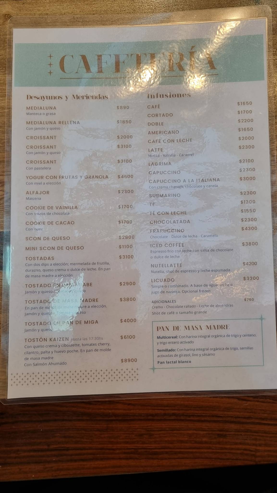 Carta de Kaizen Bar, Ramos Mejía