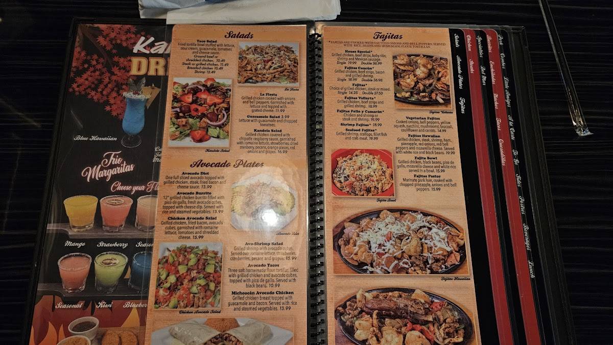 Menu at Kandela Grill restaurant, Jonesboro