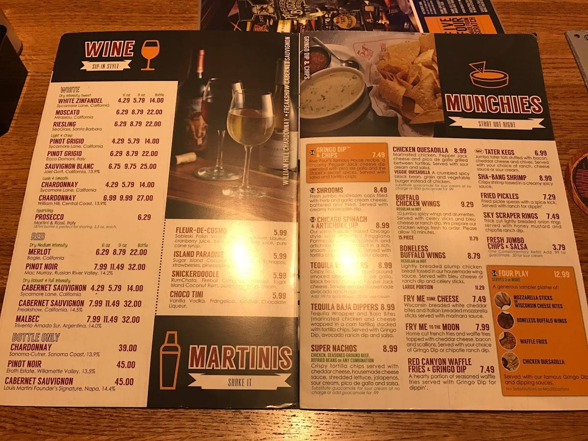 Menu at 54th Street Restaurant & Drafthouse- Zona Rosa, Kansas City, NW ...