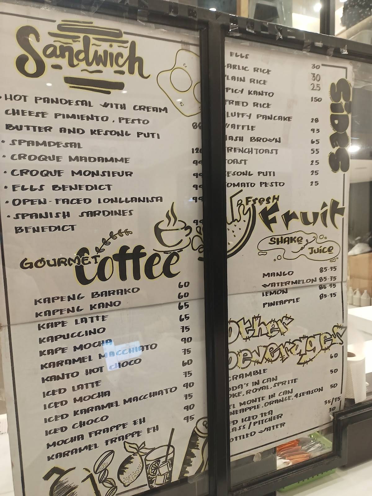 Menu at Kanto Freestyle Breakfast Morato restaurant, Quezon City, J2HM+QH4