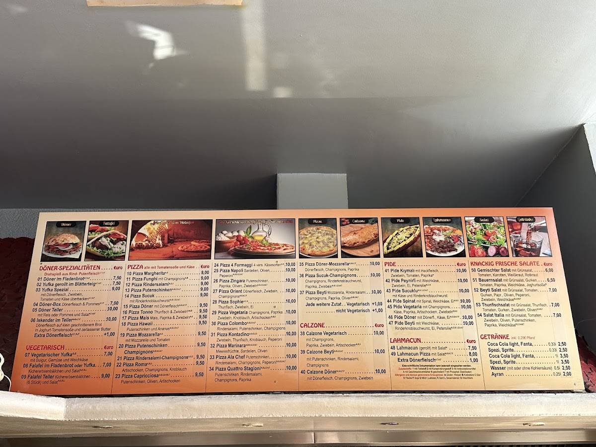 Speisekarte von Beyti restaurant, Karlsruhe