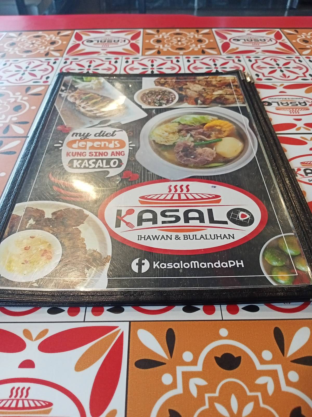 Menu at Kasalo Inihaw & Bulaluhan restaurant, Mandaluyong