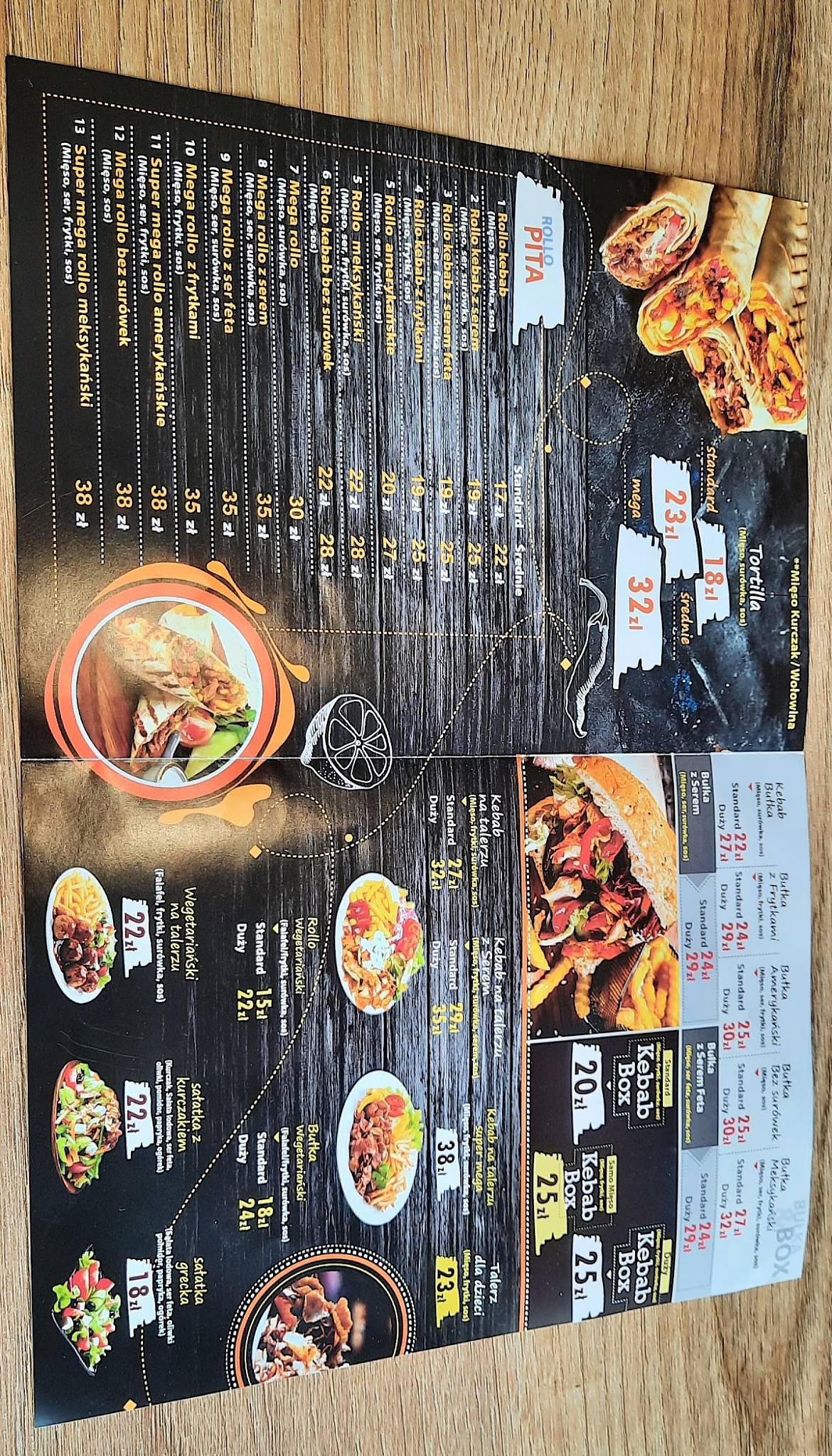 Menu at Kebab Center Bytów restaurant, Bytów