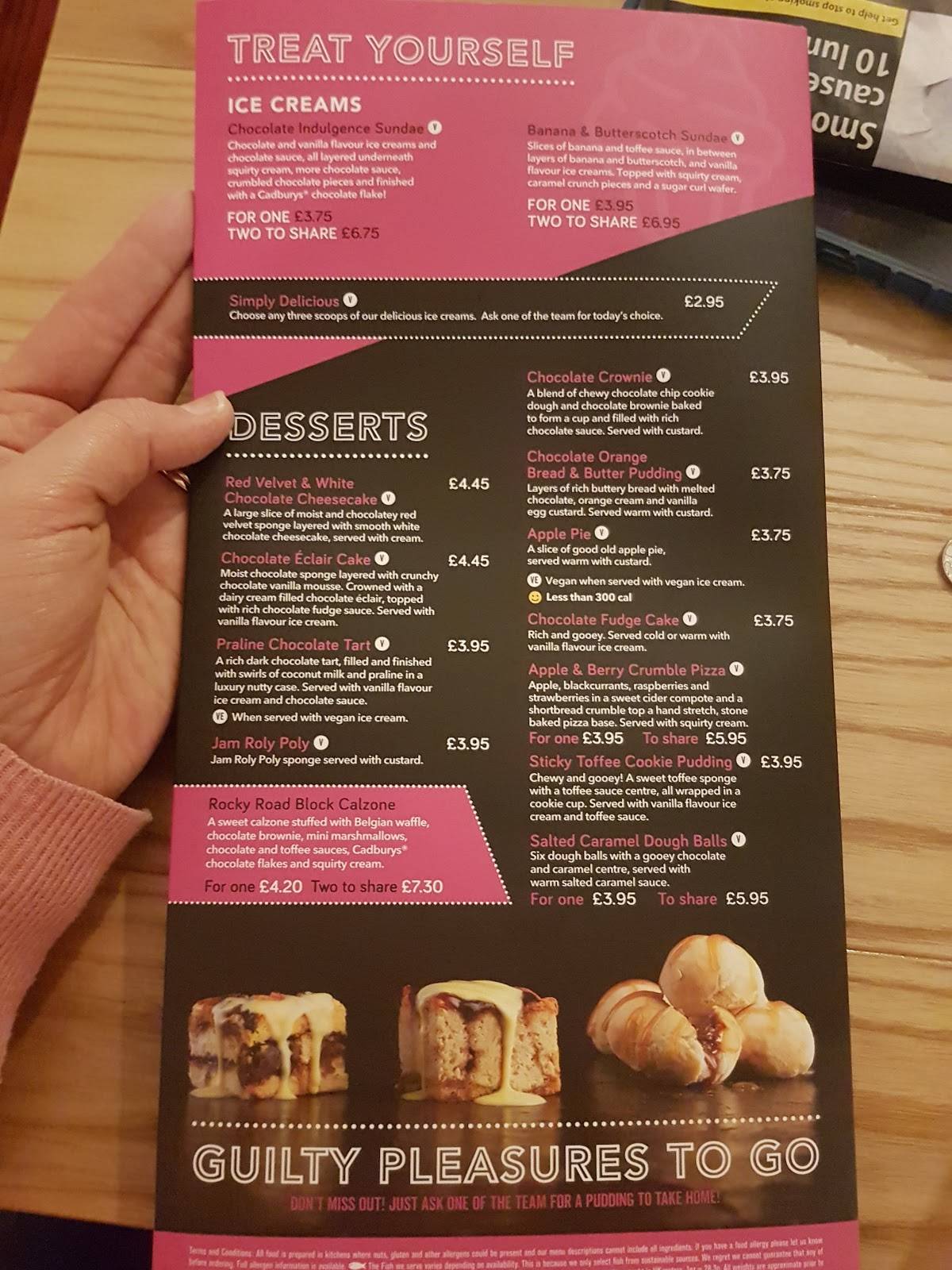 Menu at Park House pub & bar, Kettering