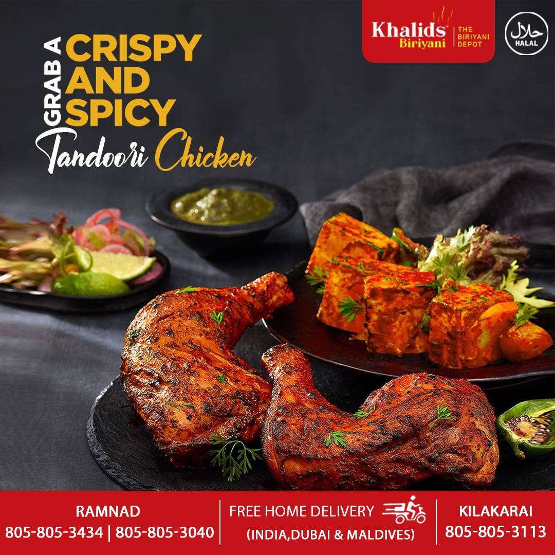 Menu at Khalids Biriyani Kilakarai, Kilakarai