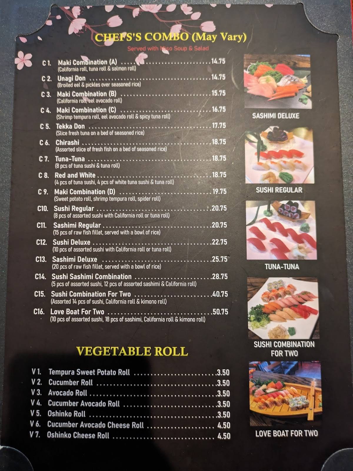 Menu at Kimono Asian Food restaurant, Princeton