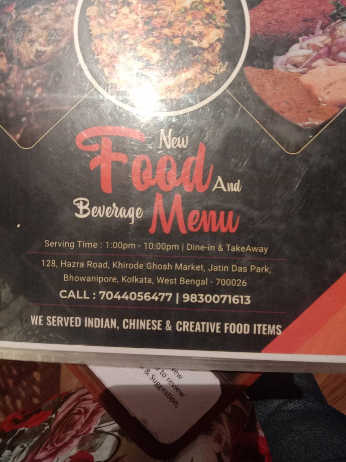 Menu at The Pink Salt, Kolkata