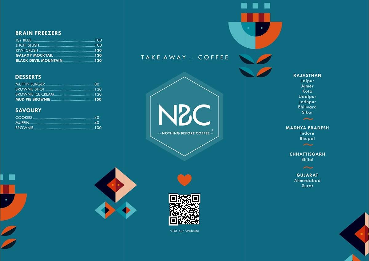 Menu at Nothing Before Coffee, Kota, 5K6