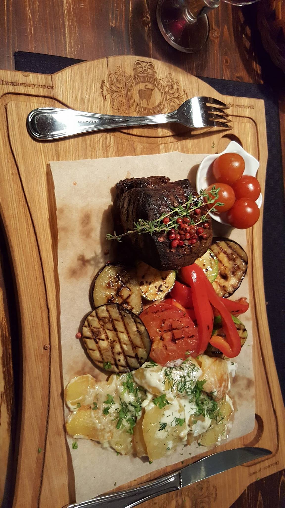 Menu at Steak-point, cafe, Nizhnevartovsk
