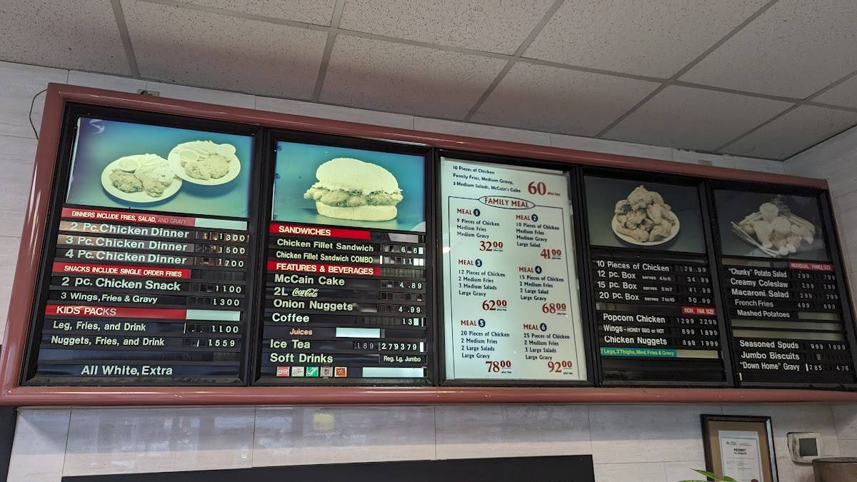 Menu at L.A. Chicken fast food, Richmond