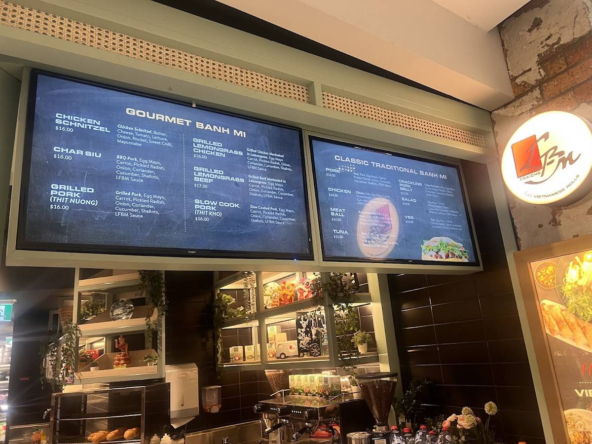 Menu at LA FRAICHE BÁNH MÌ restaurant, Mascot