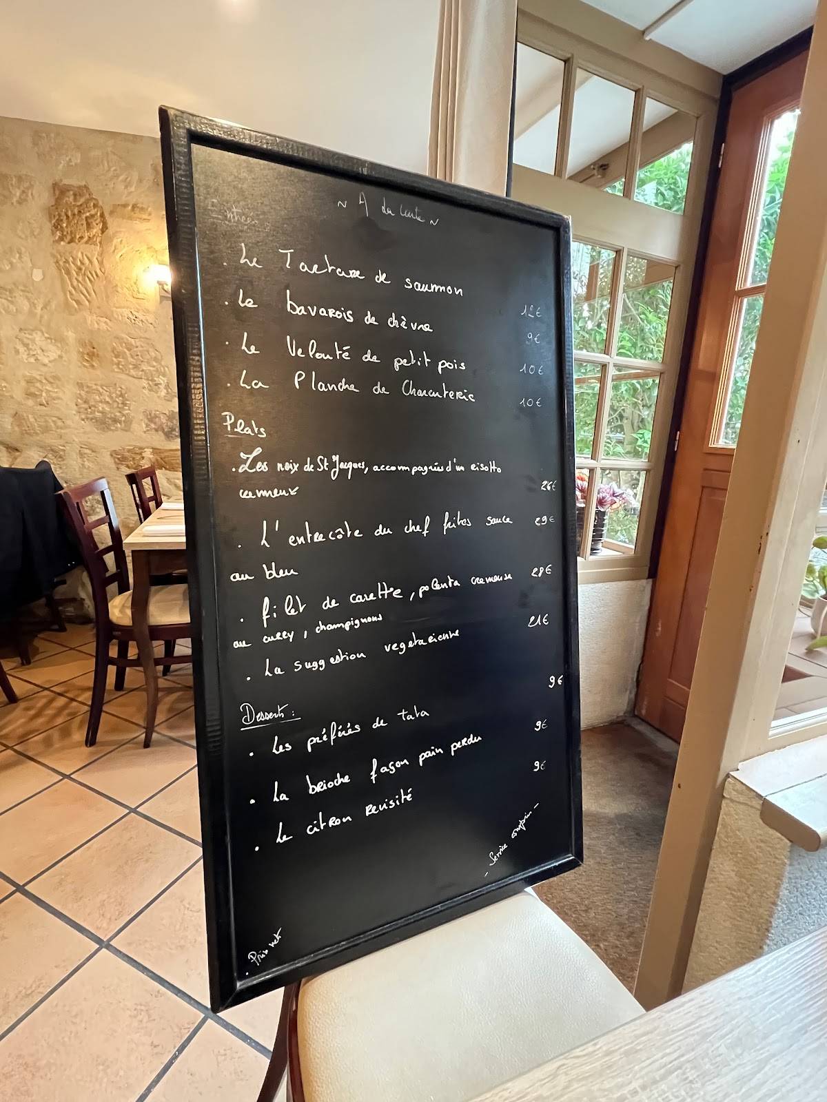 Menu au L'éclat de la roche restaurant, Pontoise, 30 Rue de la Roche
