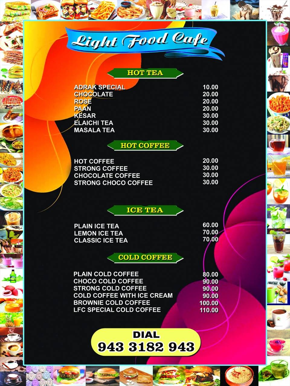 Menu at LIGHT FOOD CAFE LFC, Kolkata