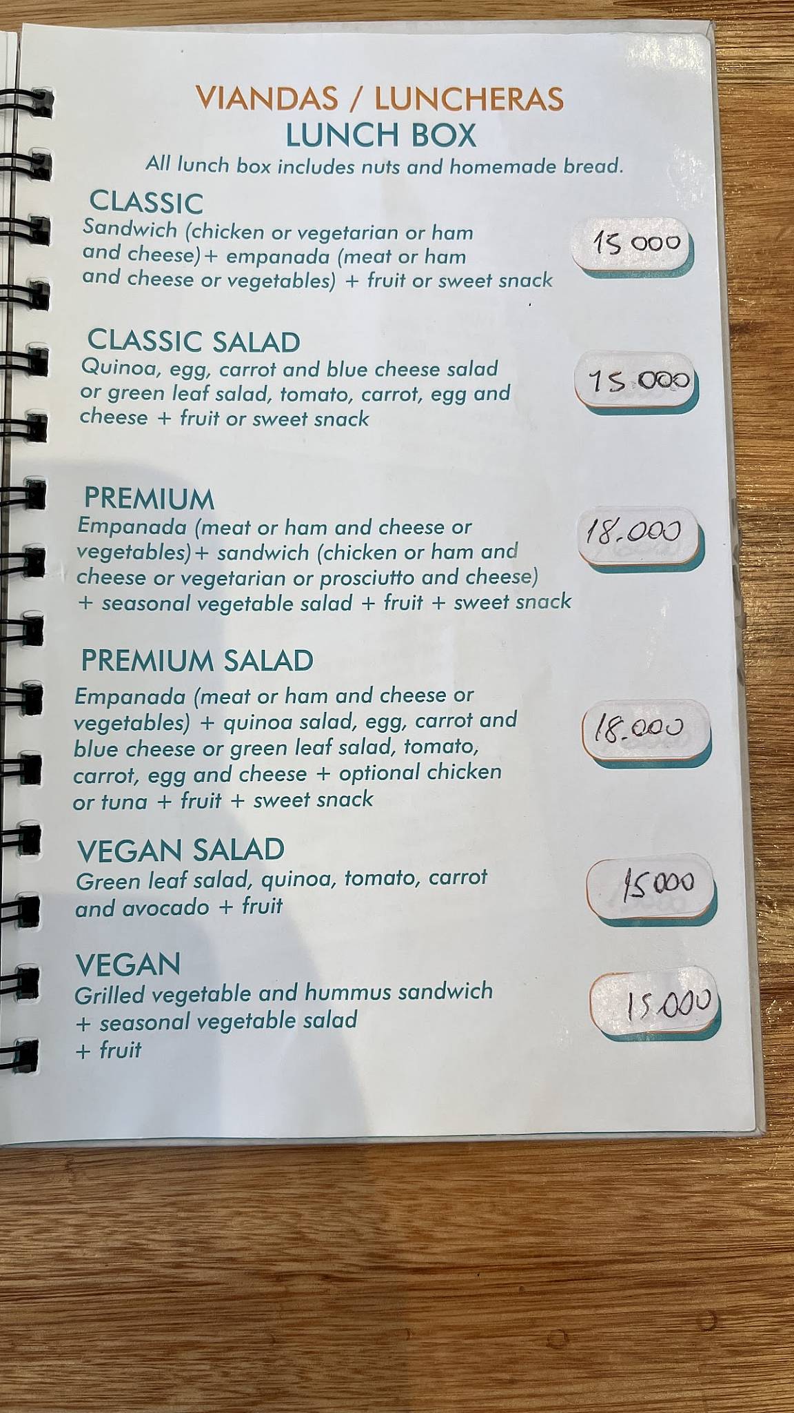 Carta del restaurante La Esquina Chalten - desayunos, almuerzos, cenas ...