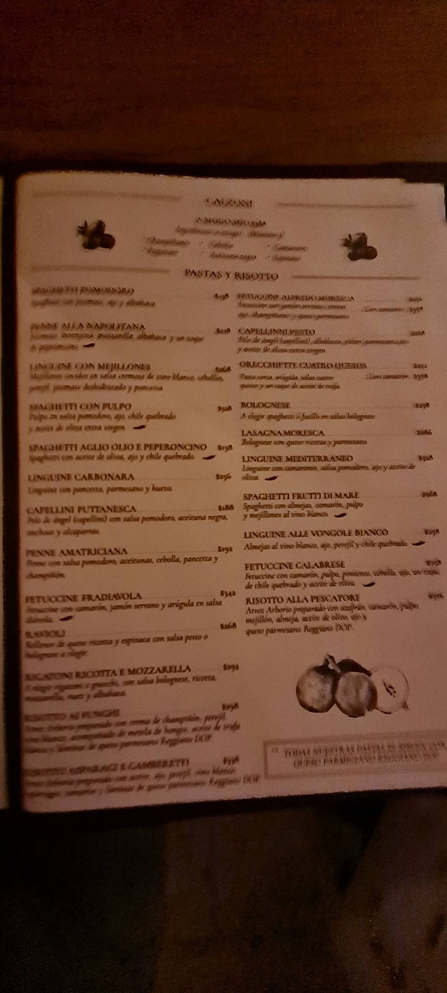 Carta del restaurante La Moresca Lopez Cotilla, Guadalajara, C. Manuel ...