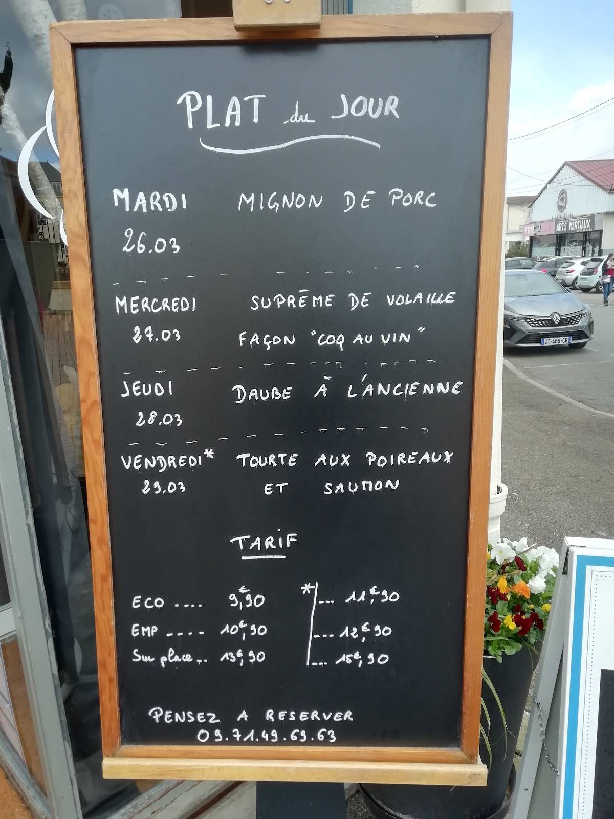 Menu au La Table d'Albert restaurant, Jarny