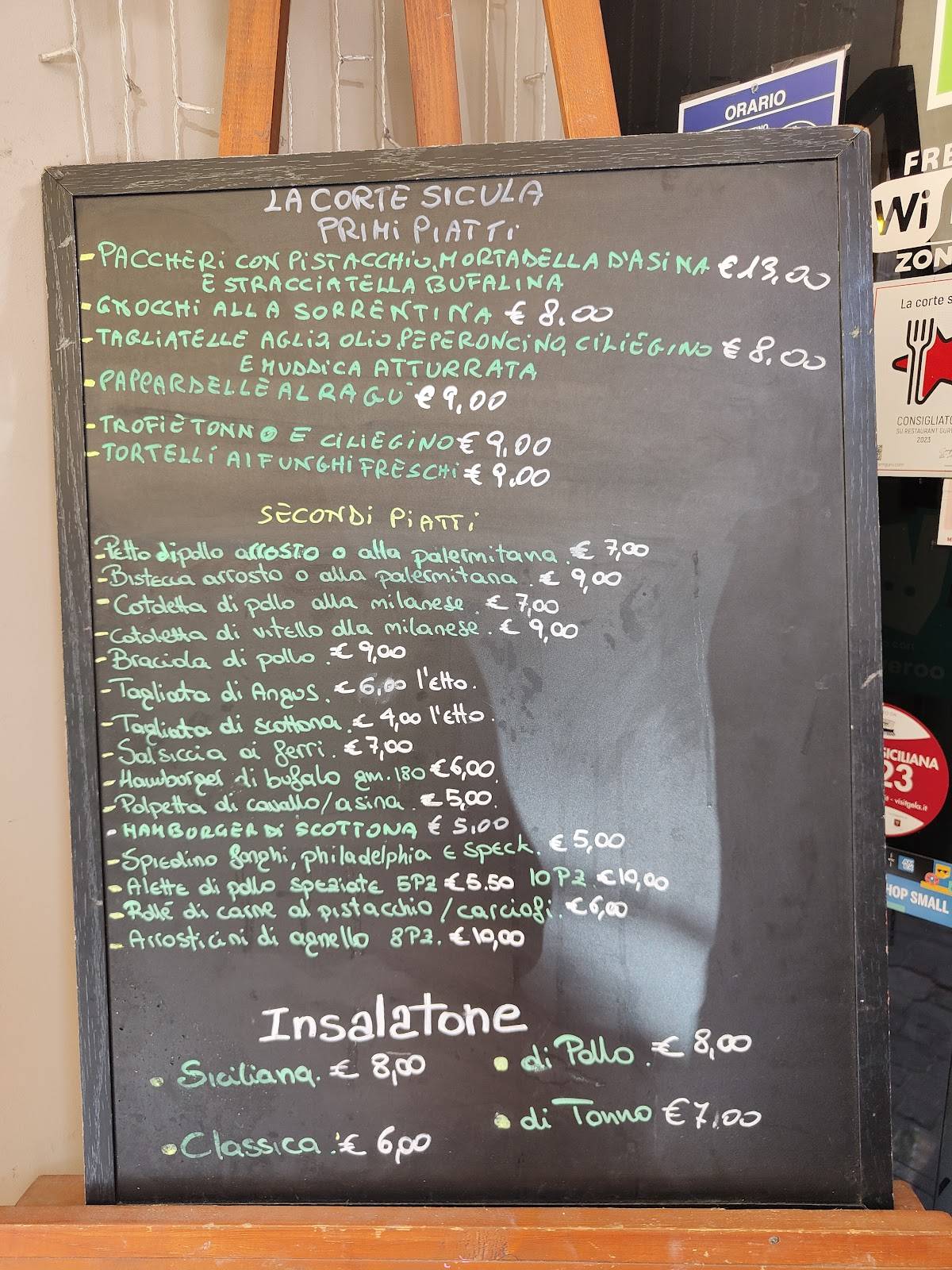 Menu da La corte sicula ristorante, Gela