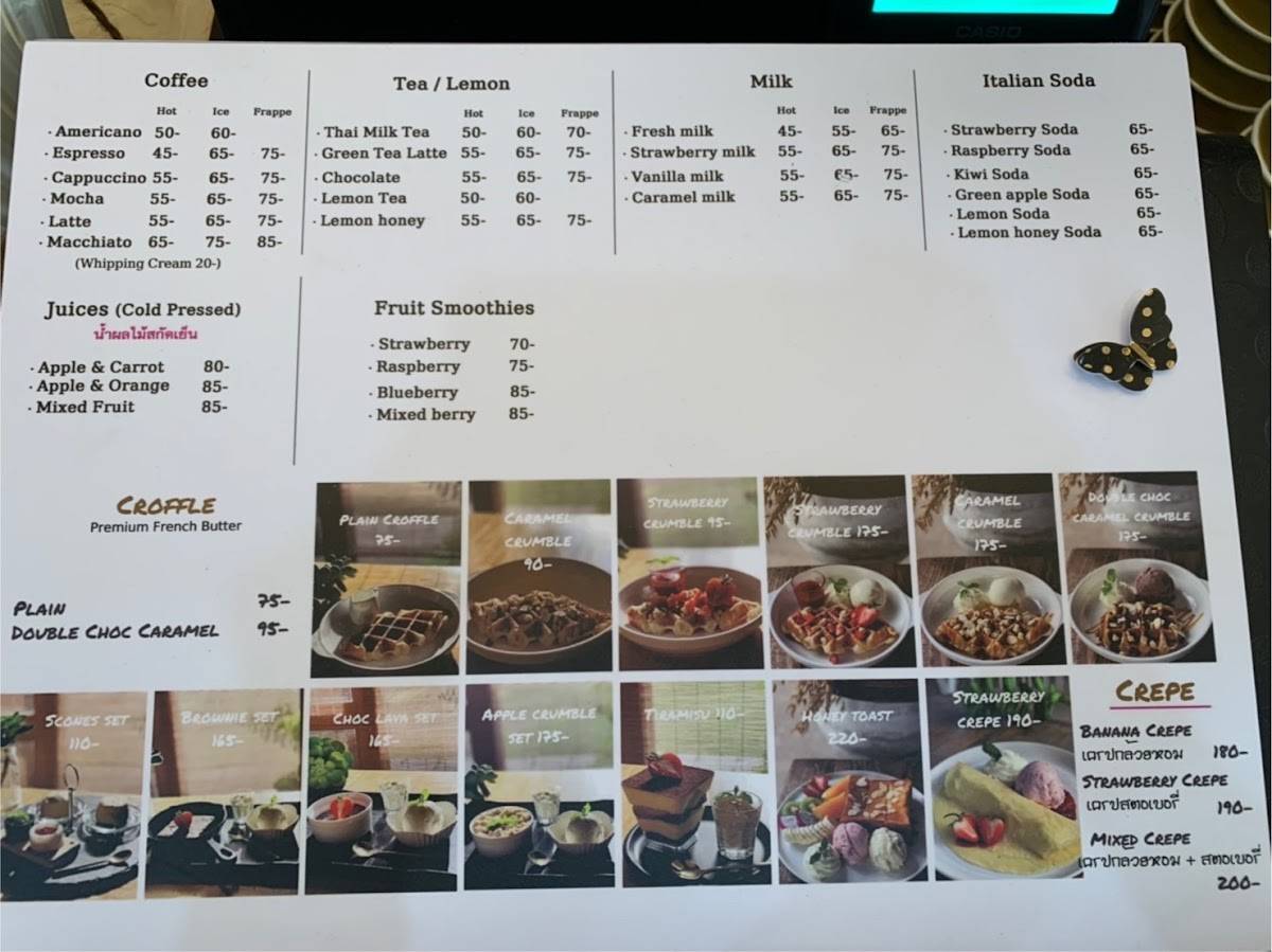 Menu at WAKE CAFE, Laem Chabang, 148/21