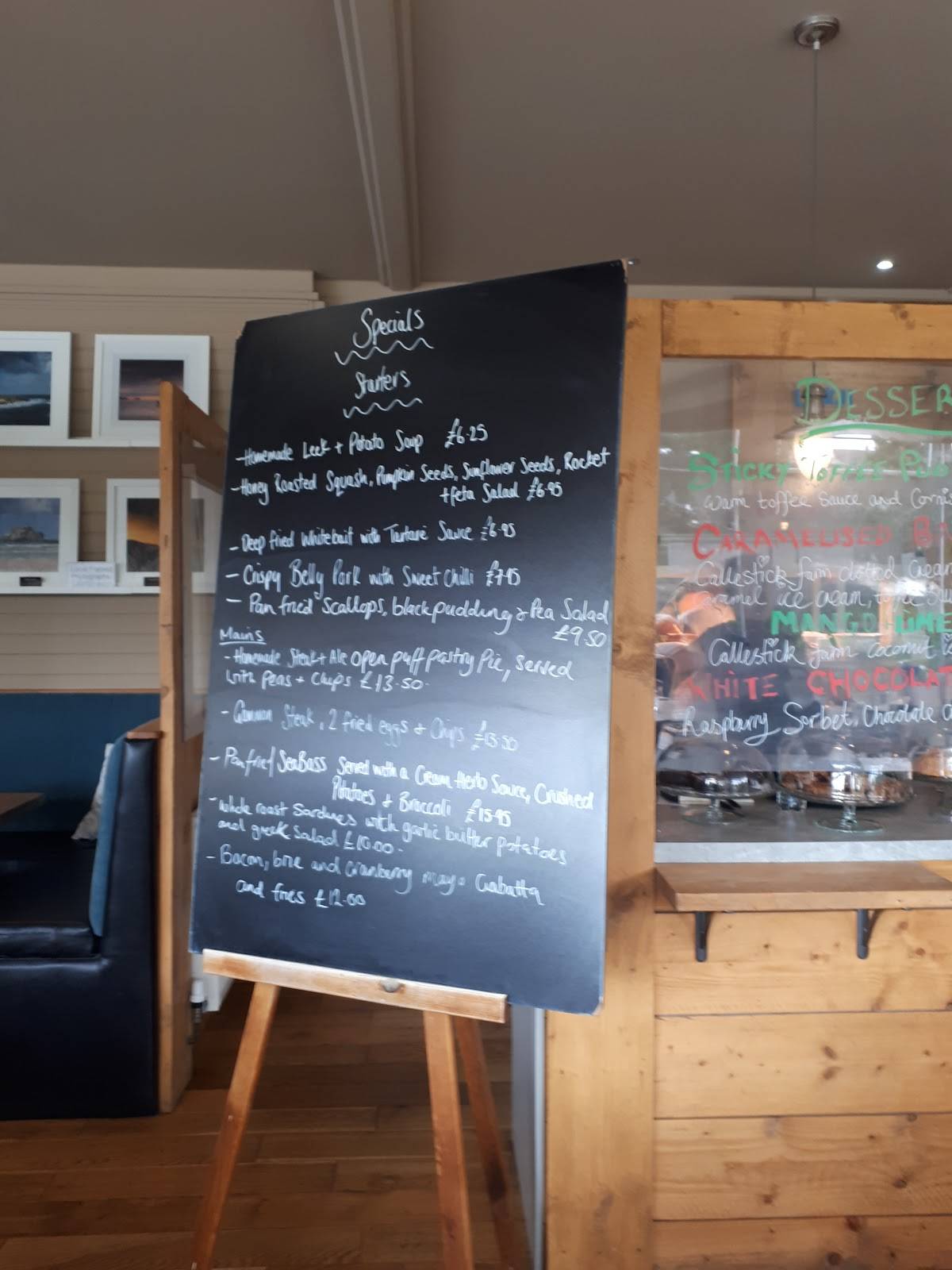 Menu at Lakeside Cafe, Newquay